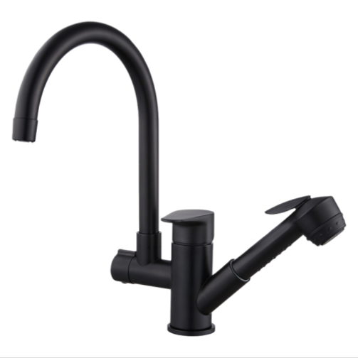 Robinet mitigeur de cuisine extractible avec pommeau de douche ...