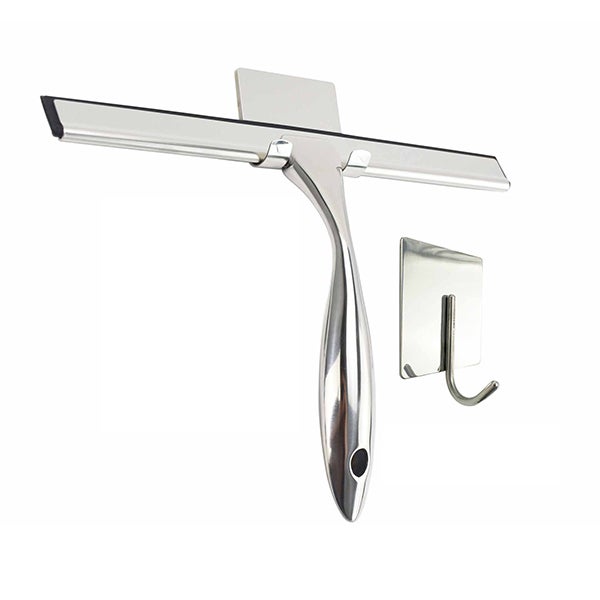 Raclette de douche en acier inoxydable de 12 pouces avec lame en ...