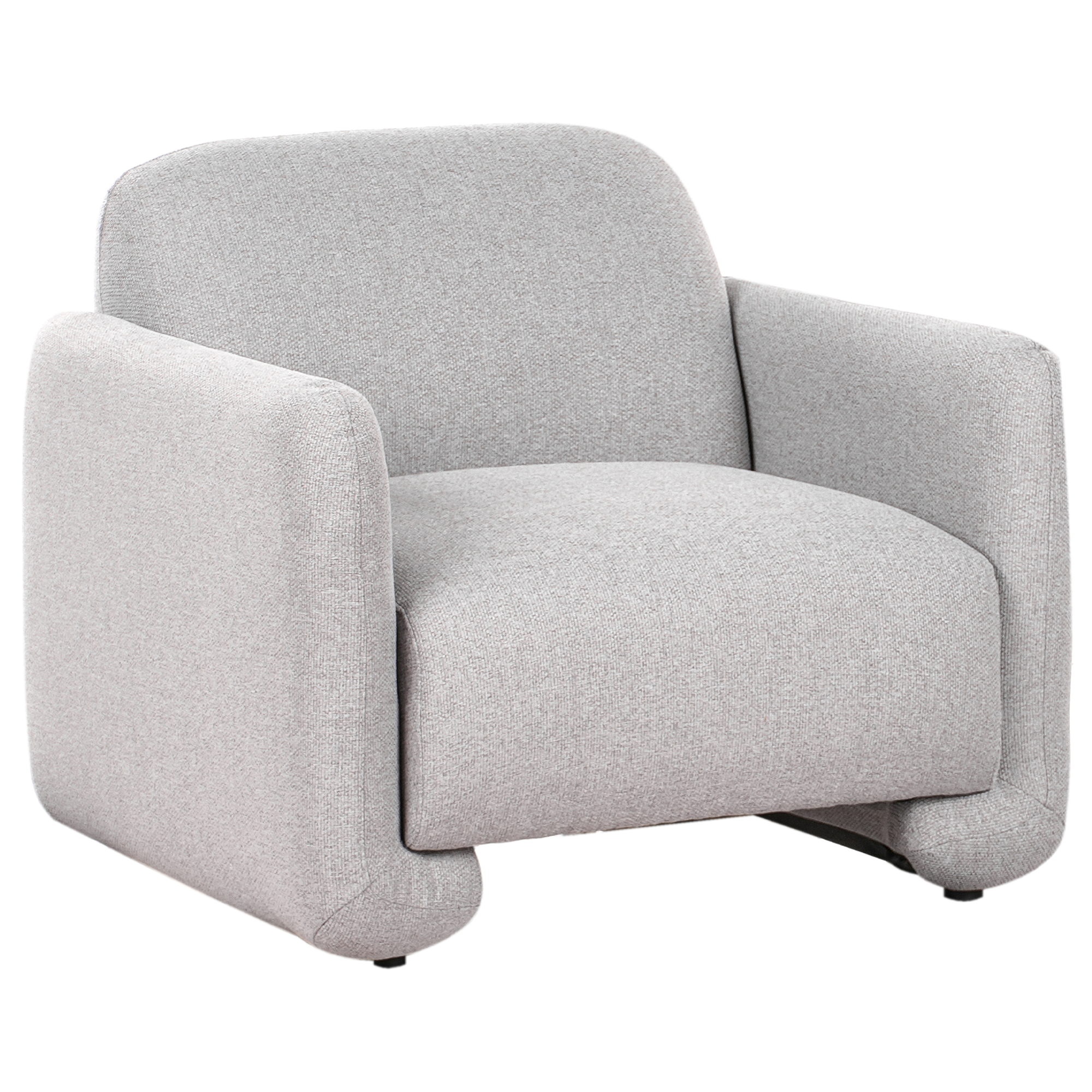 Poltrona SALAND Tessuto Grigio | Leroy Merlin