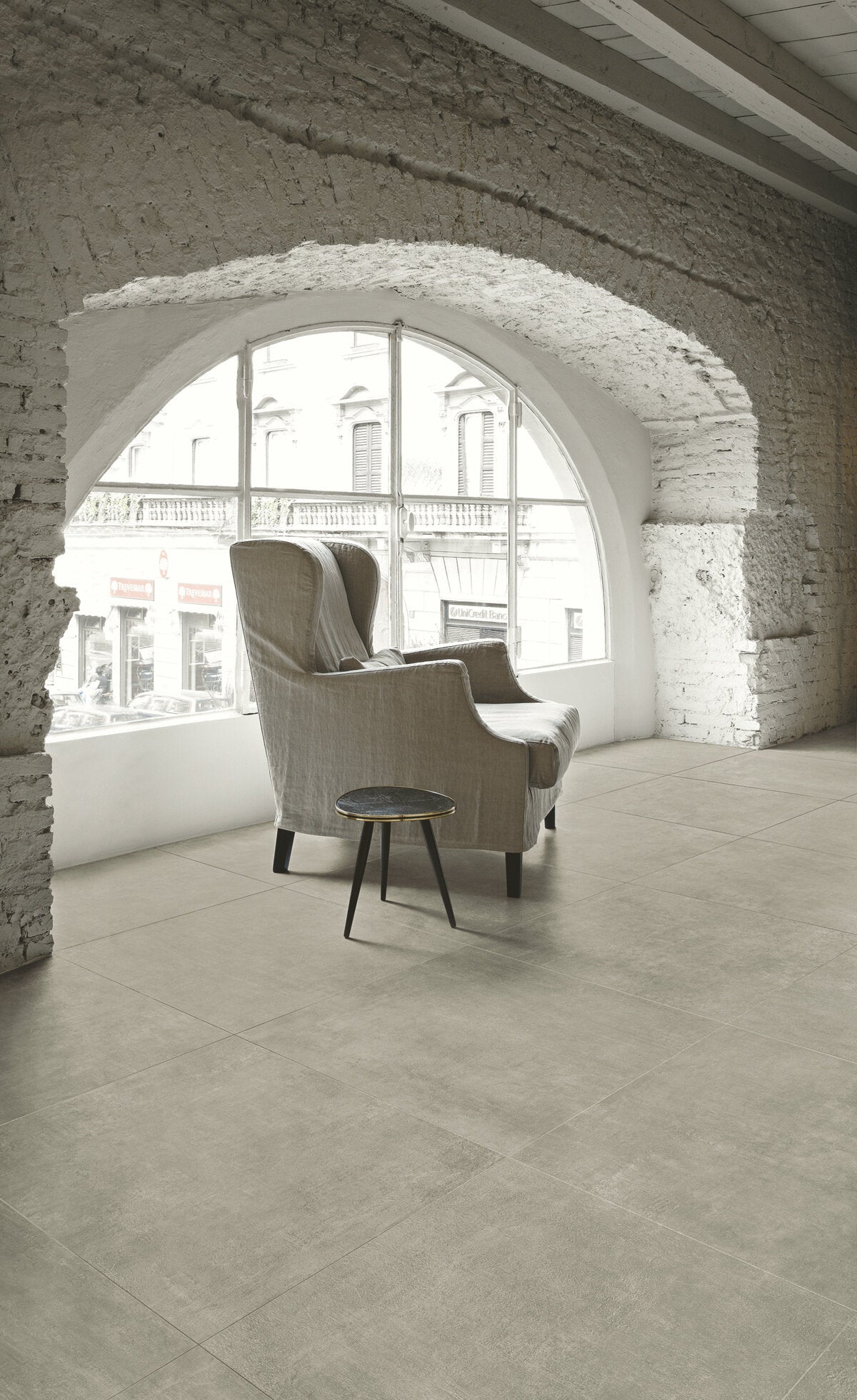 Grès cérame - ICON - Taupe Back - 120x120/1cm | Leroy Merlin