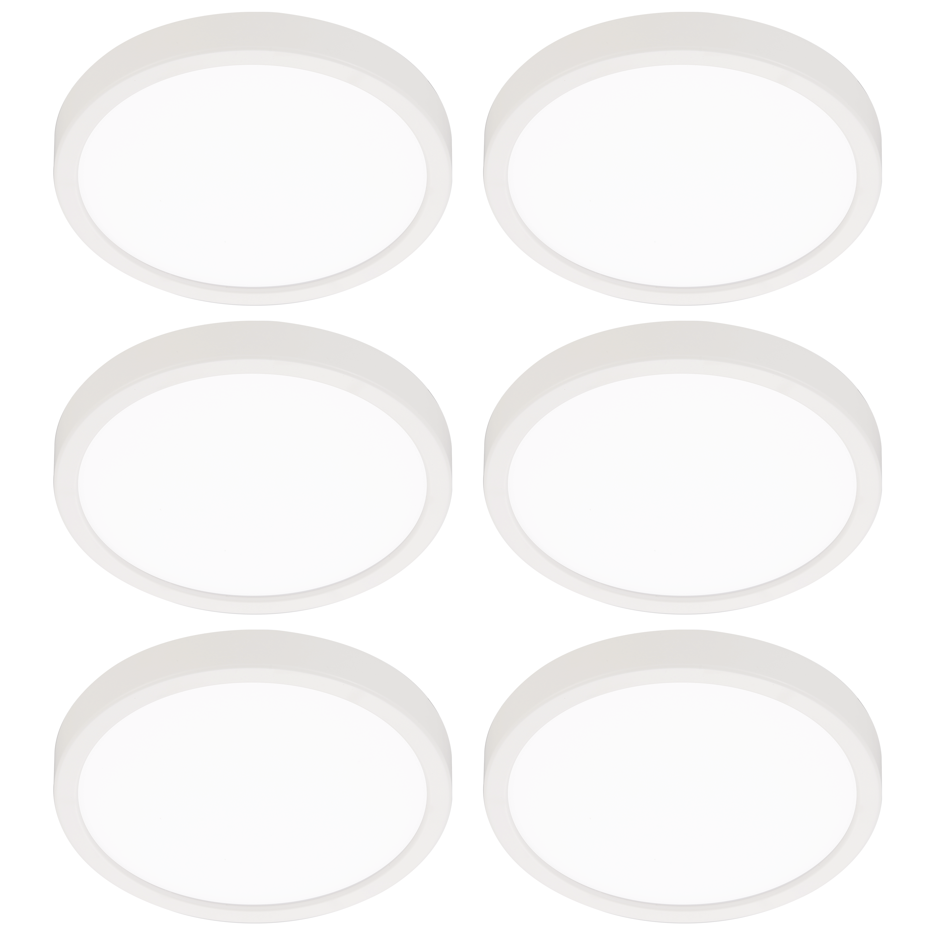 INSPIRE - Lot de 6 spots à fixer SANOA M - Spots LED Ø 17,3 cm - 2000 ...