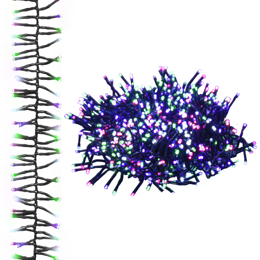 Bandeau lumineux cluster 1000 LED PVC pastel multicolore 11 m ...