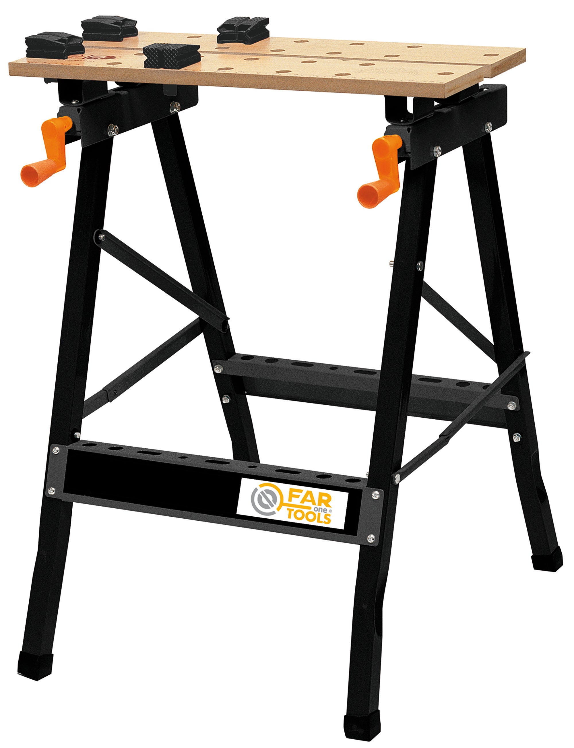 Etabli pliant WB 100 avec 2 plateaux bois à écartement reglable ...