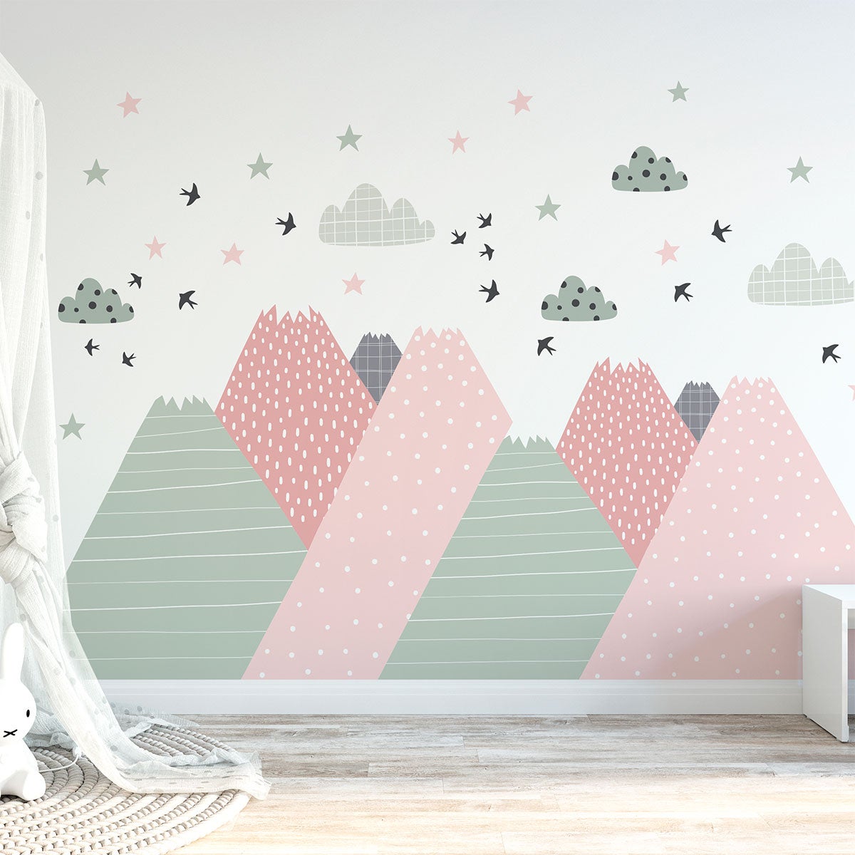 Stickers muraux enfants - Décoration chambre bébé - Autocollant Sticker ...
