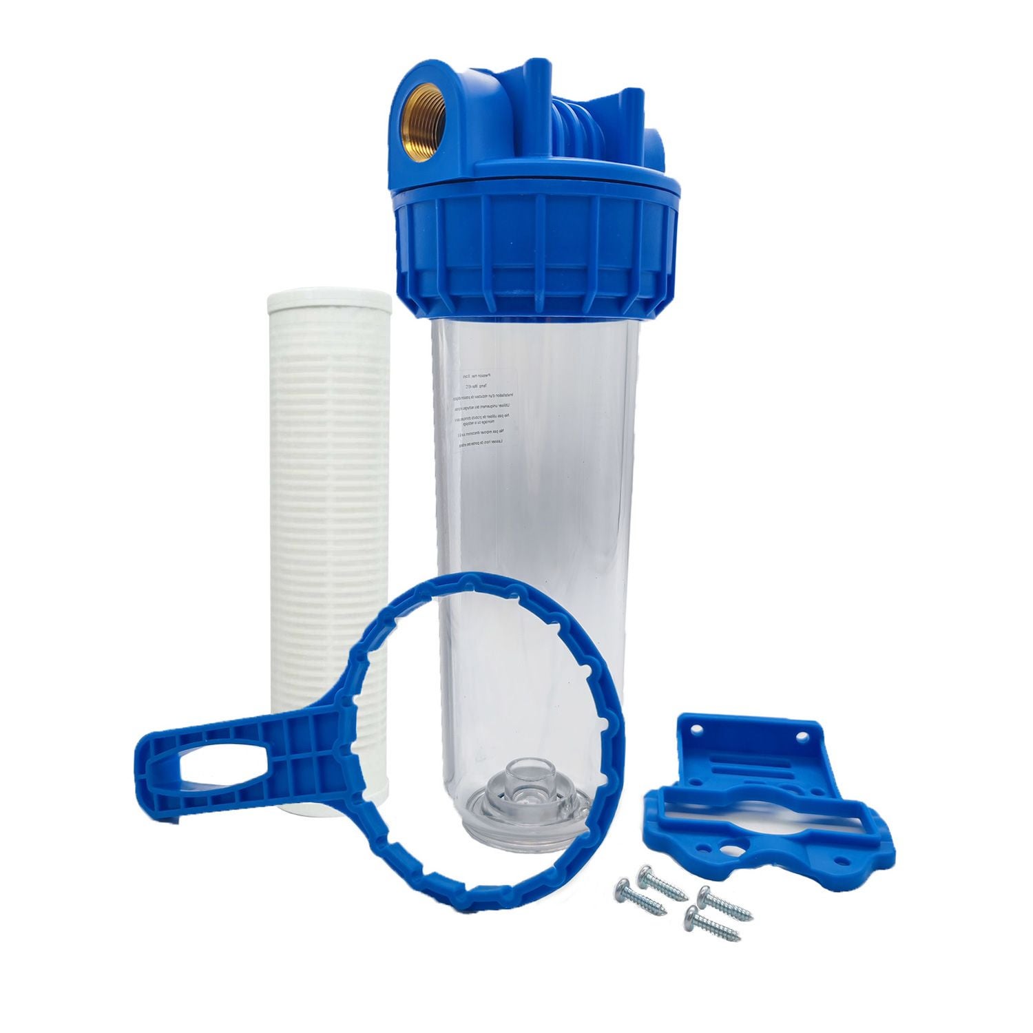 Porte Filtre à Eau 9"3/4 - 26/34f + Cartouche Filtration Lavable 60µm ...