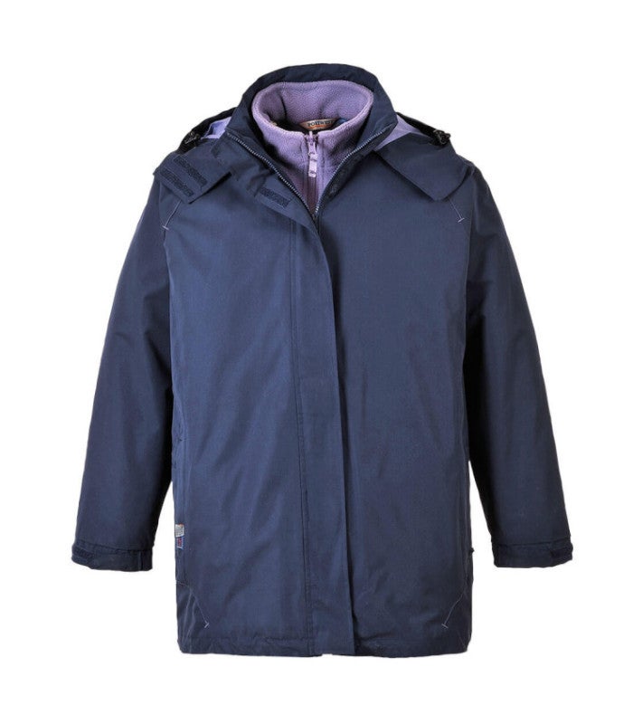 Portwest - Parka de travail pour femmes 3 en 1 ELGIN - Bleu Marine ...