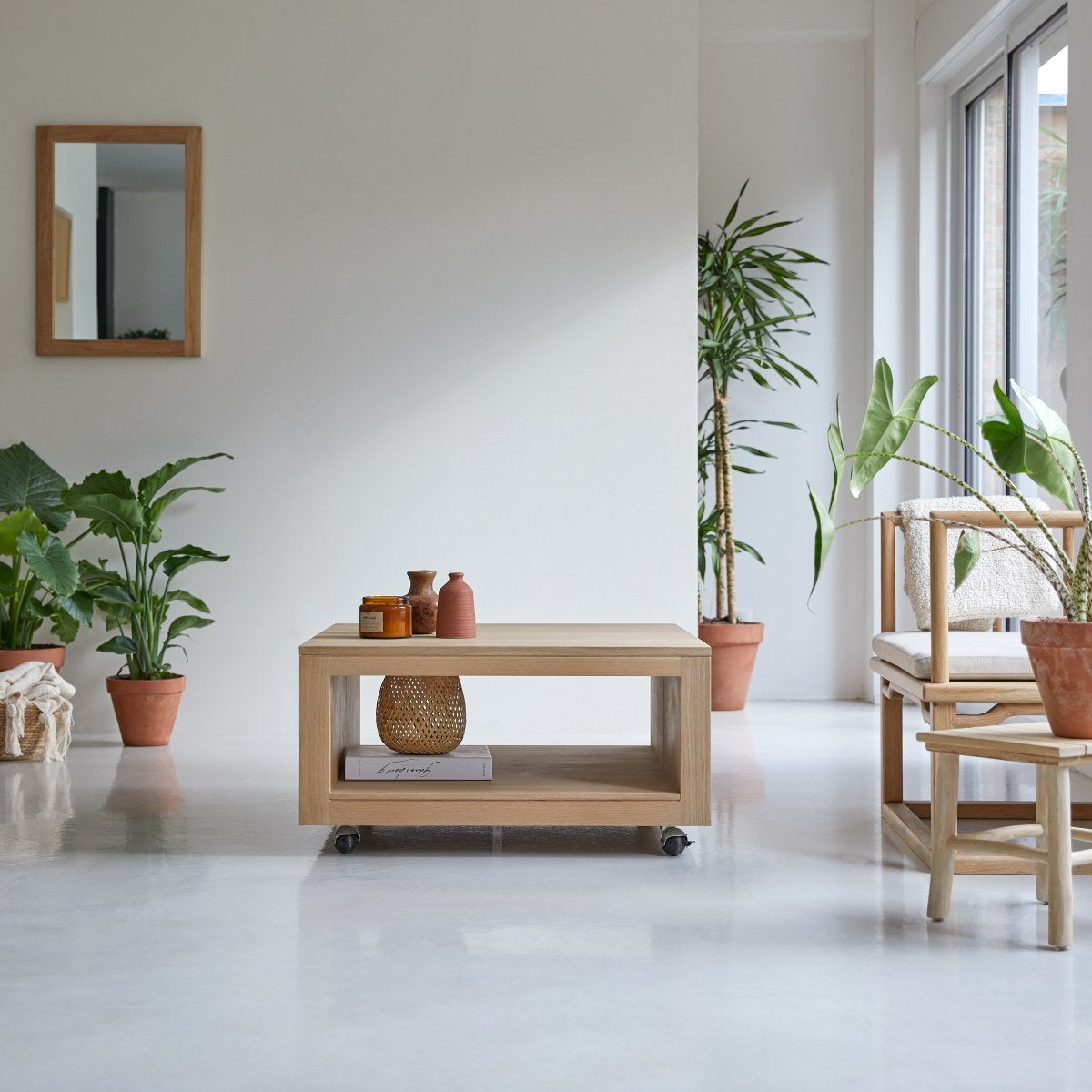 Tikamoon Table basse en bois de chêne 80 Anoa | Leroy Merlin
