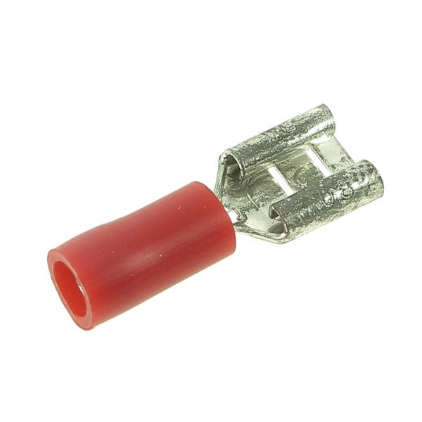 Terminal hembra rojo 6.3x0.8mm por 100 | Leroy Merlin