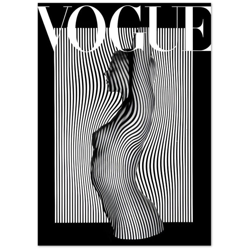 Poster vogue 50x70 cm noir art moderne décoration murale papier mat ...