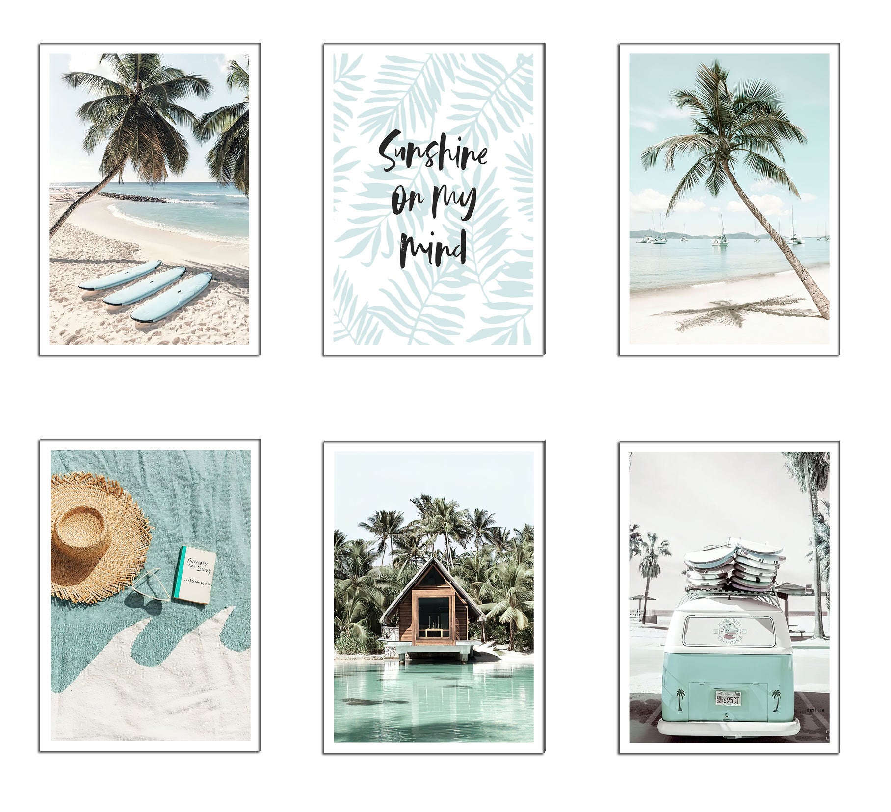 Ensemble de 6 tableaux, décoration de salon moderne, chambres, chambre ...