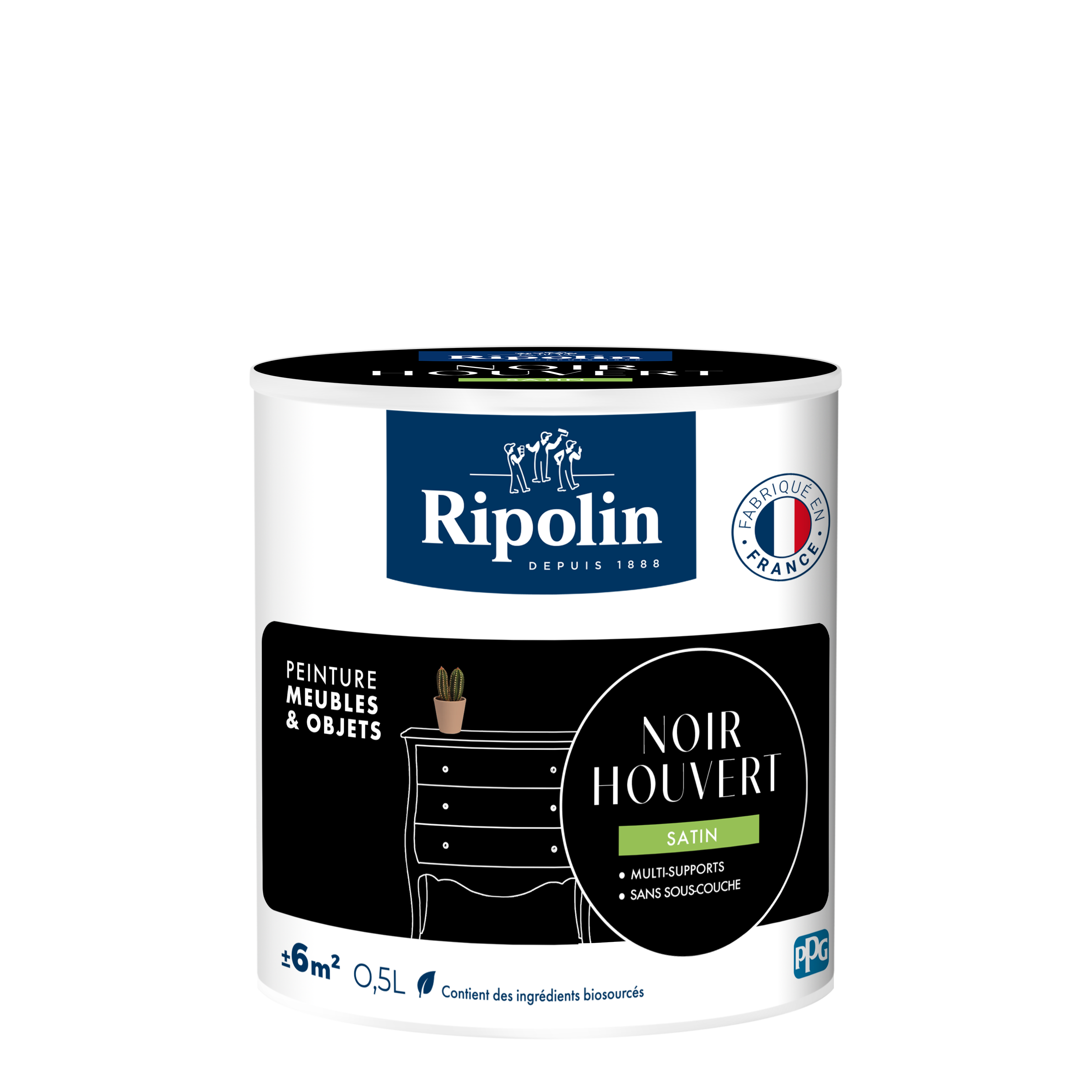 Vernice per mobili Ripolin - Rovere Nero - Finitura Satinata - 0.5 L ...
