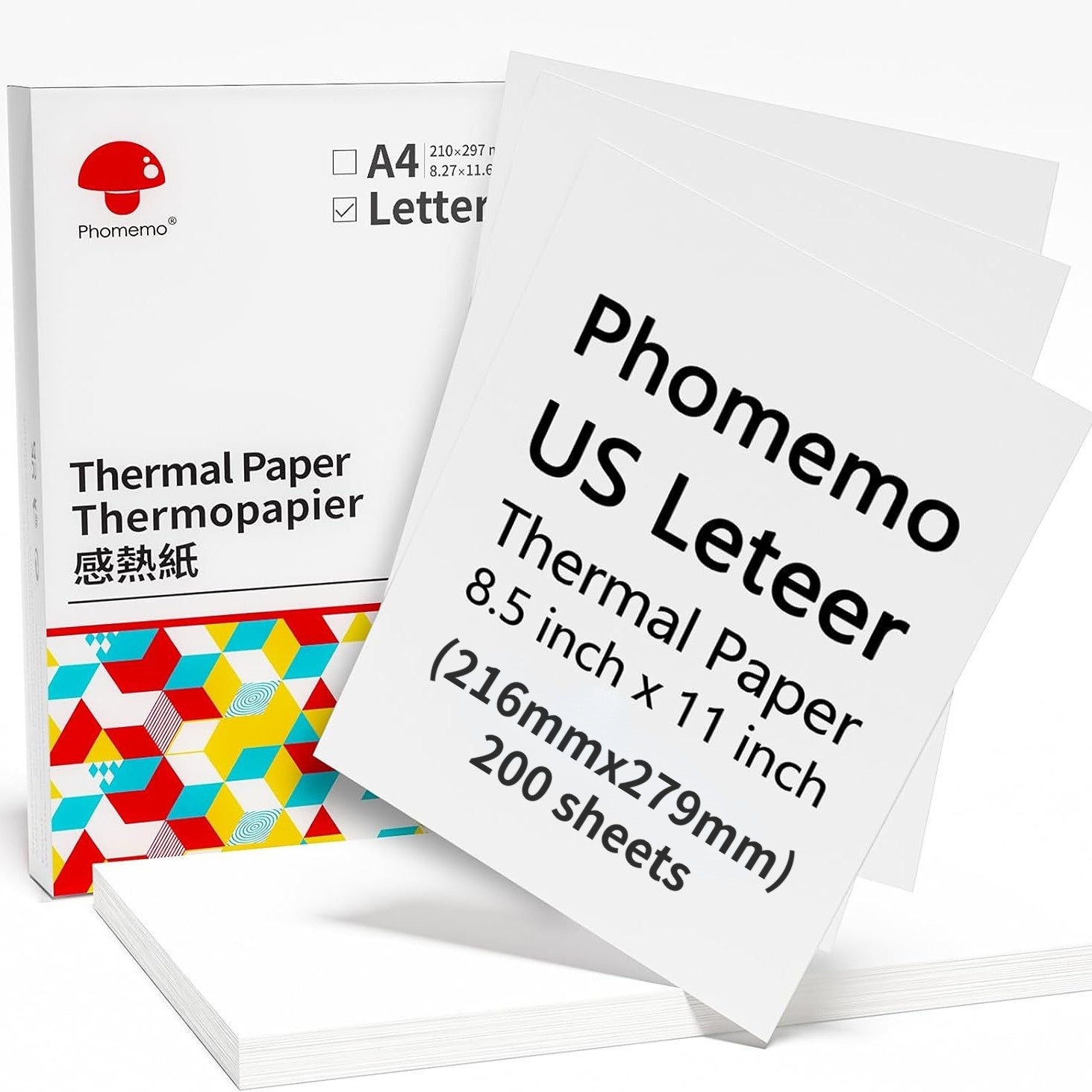 Papier thermique à séchage rapide Phomemo A4/A5/B5/Letter, papier d ...