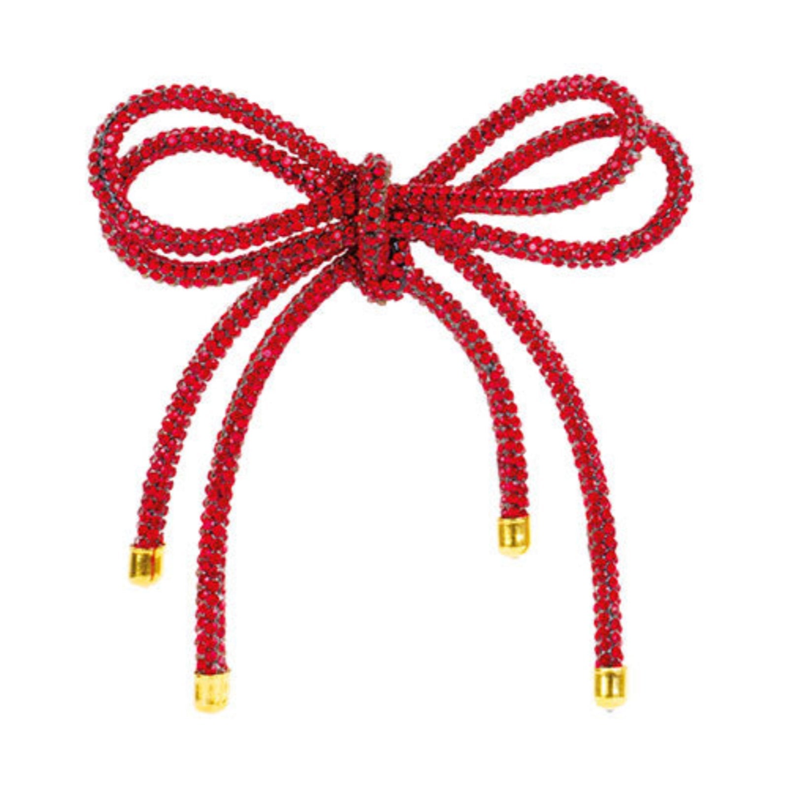 Lazo doble con purpurina roja de 10 cm x 13 cm | Leroy Merlin