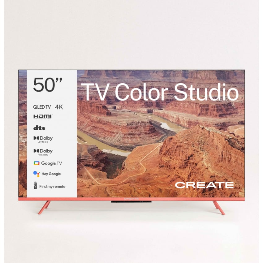 CREATE - TV COLOR STUDIO - Televisor Smart TV QLED 4K con pantalla ...