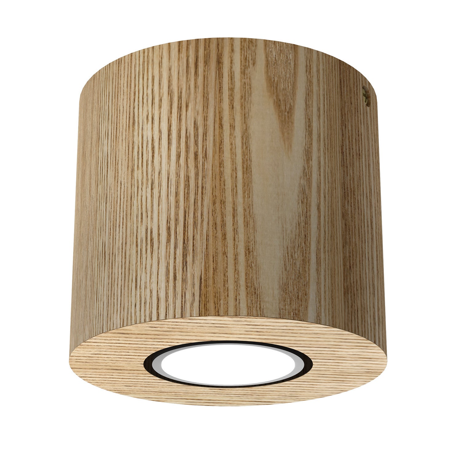 Spot plafond rond Ø10 bois clair GU10 Downlight Luminex | Leroy Merlin