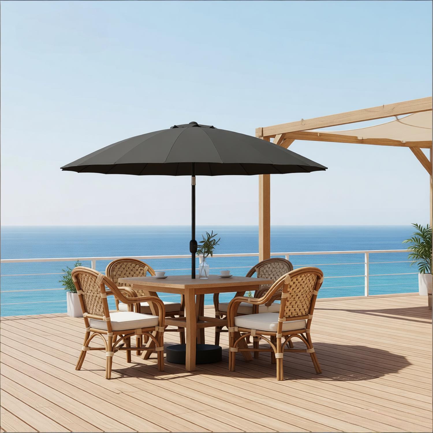 Parasol de piscine inclinaison réglable,grand parasol de terrasse ...