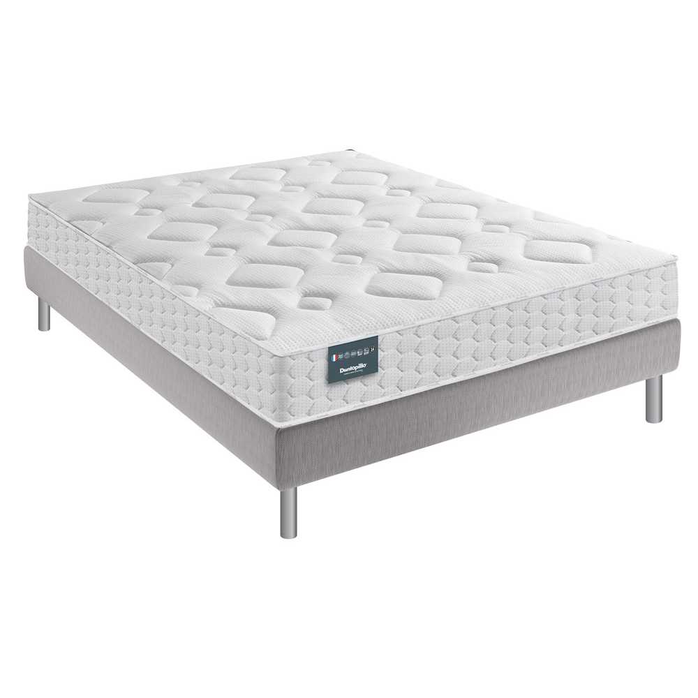 Ensemble Dunlopillo CAMELIA Sommier Confort Ferme 180x200 - Double ...