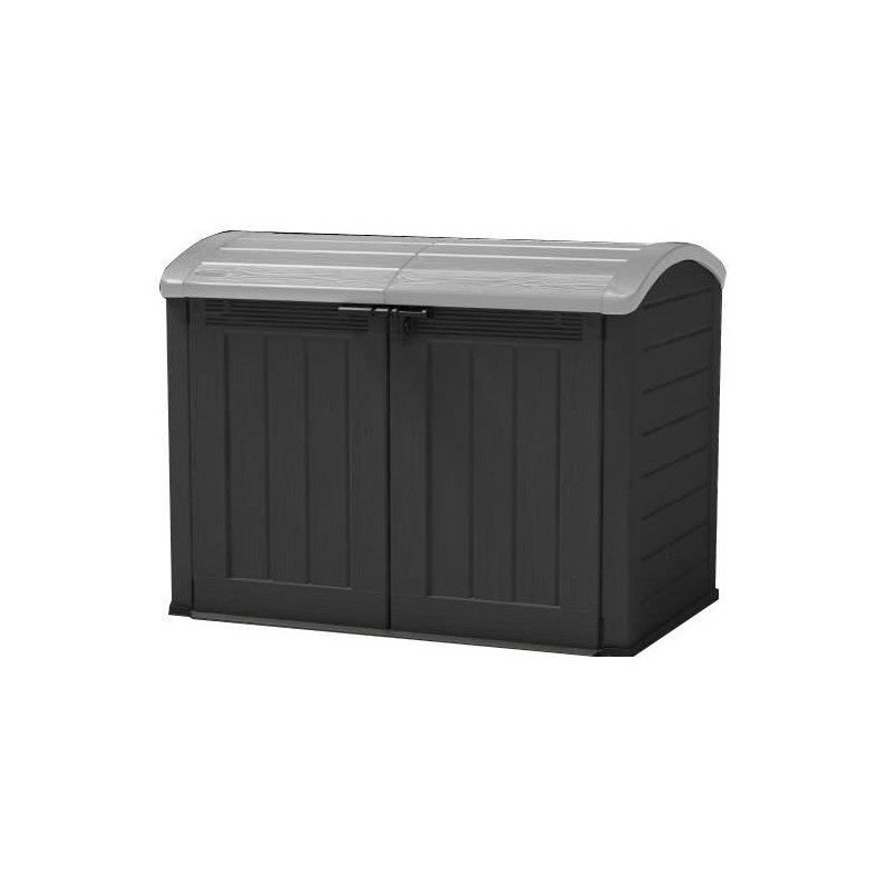Box da giardino grande - 2000L - Nero - 177 x 113 x 134 cm | Leroy Merlin