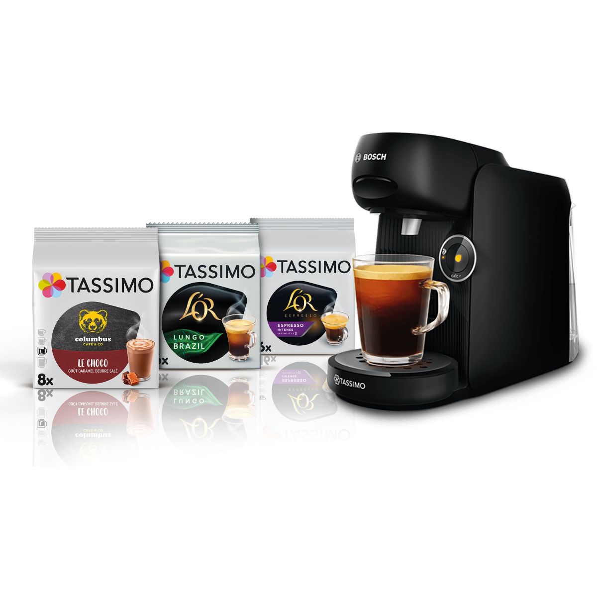 Tassimo BOSCH FINESSE TAS162E + 3 packs de T-Discs offerts | Leroy Merlin
