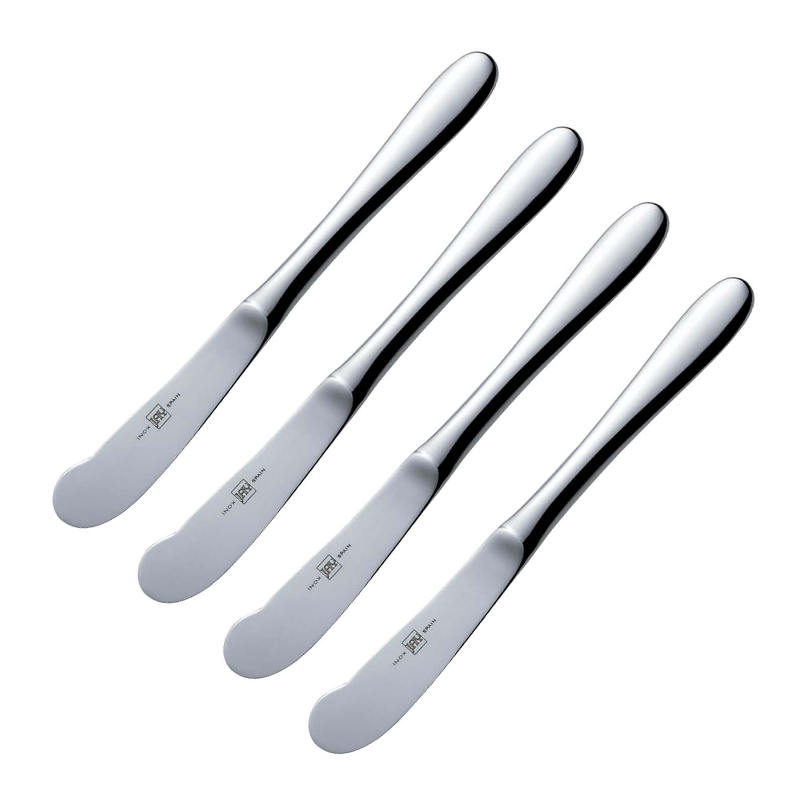 JAY Ébano - Set de 4 Palas para Untar Mantequilla 17 cm en Acero ...