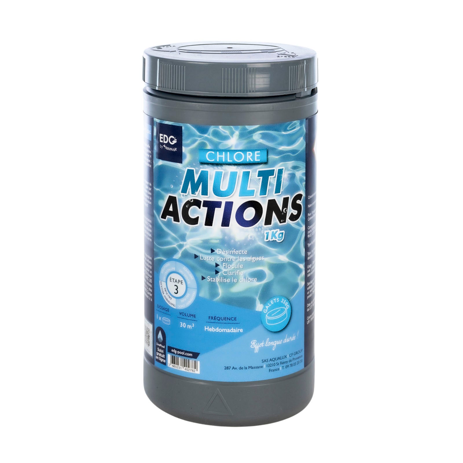Edg Chlore Multi Actions Piscine - Galets 250G - Pot De 1kg - Chlore ... Edg Chlore Multi Actions Piscine - Galets 250G - Pot De 1kg - Chlore ...