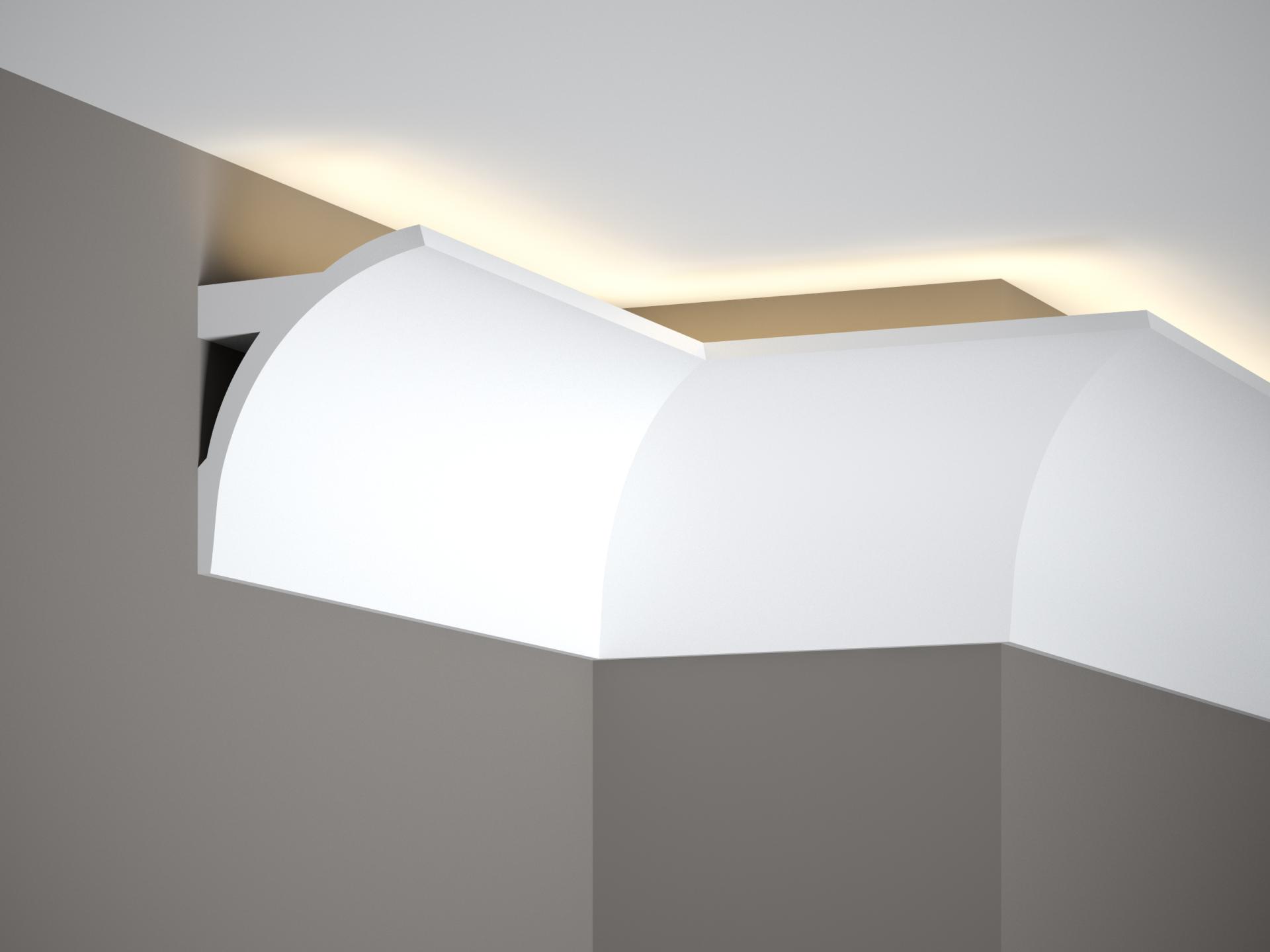 Corniche plafond pour LED SQL011 - 200 x 12,3 x 9,5cm (L x h x p ...