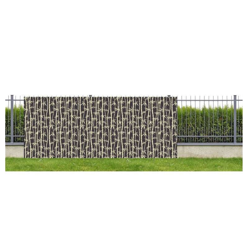 Brise vue imprimé BAMBUSA XXL, 500 x 200 cm (LXH), 100% occultant, Made ...