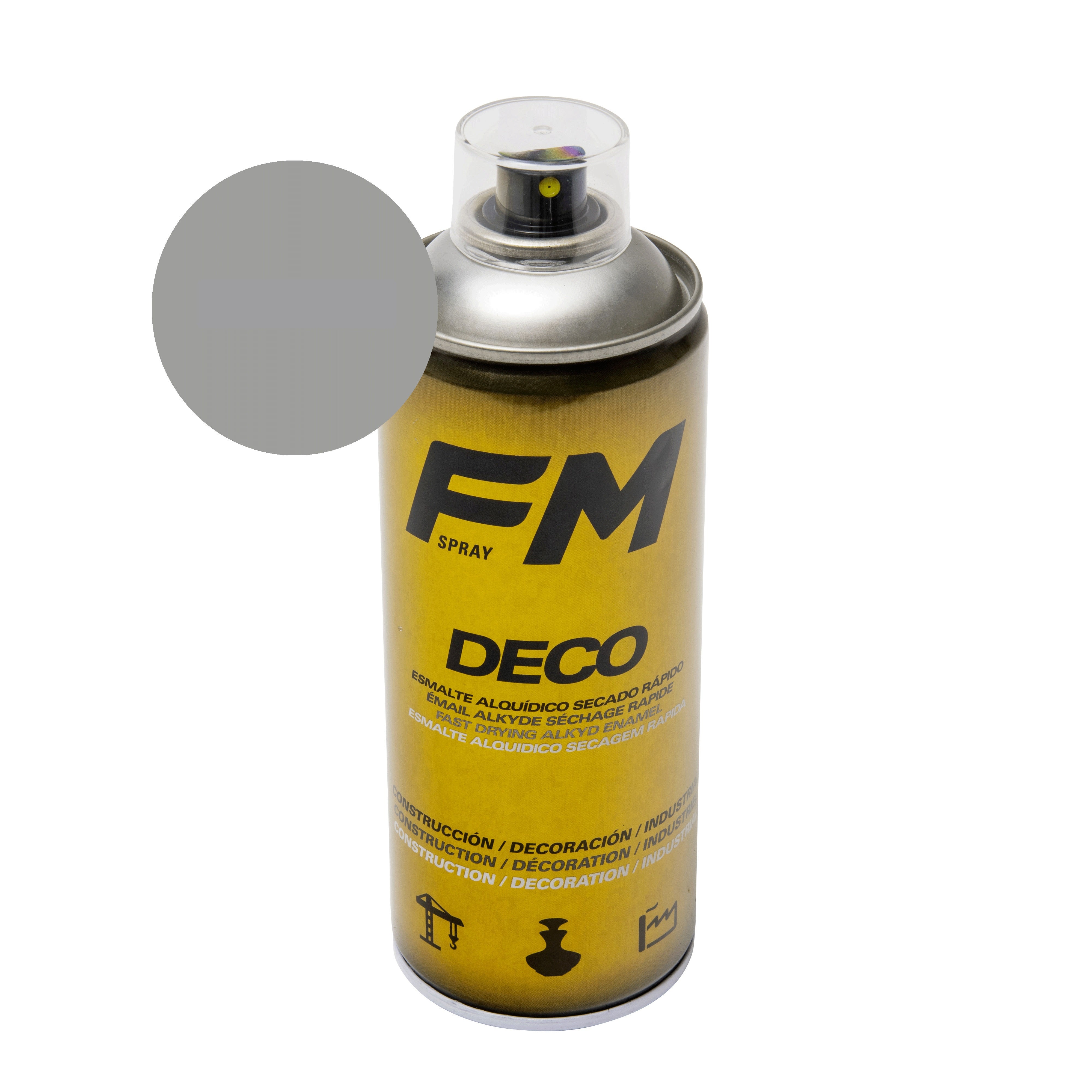 Peinture spray FM SPRAY gris clair RAL 7035 400 ml aérosol finition ...