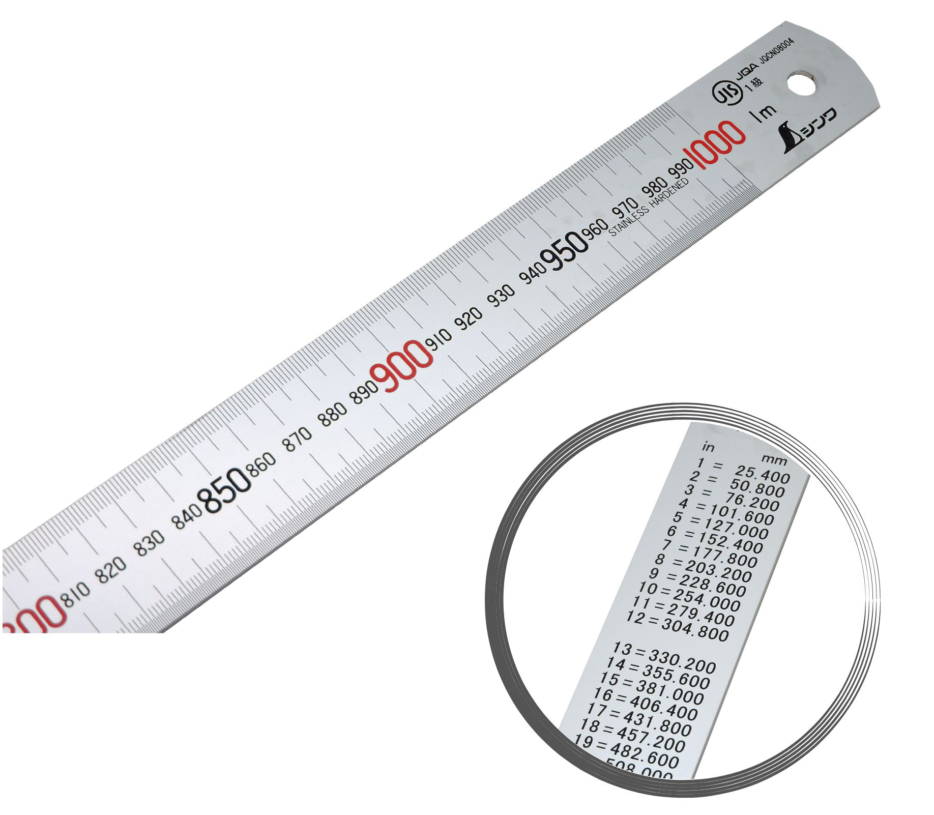 Shinwa Règle 100 cm - avec graduation fine de 0,5mm, 13048 | Leroy Merlin