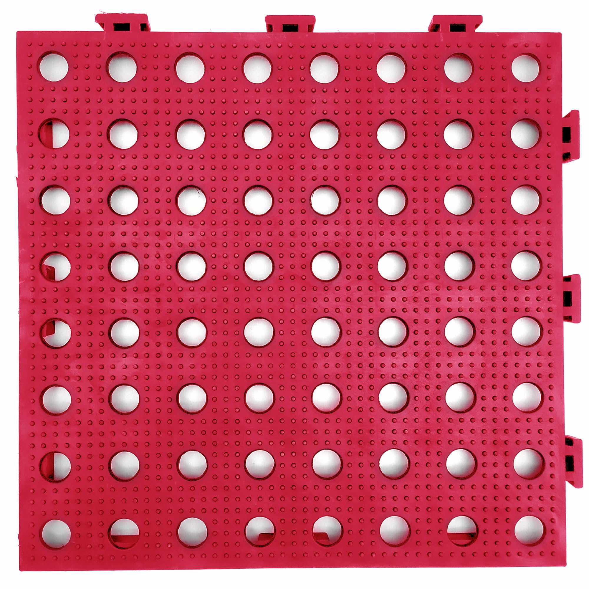 Lot de 100 Dalles de Sol Drainantes Antidérapantes MAXI Rouge (environ ...