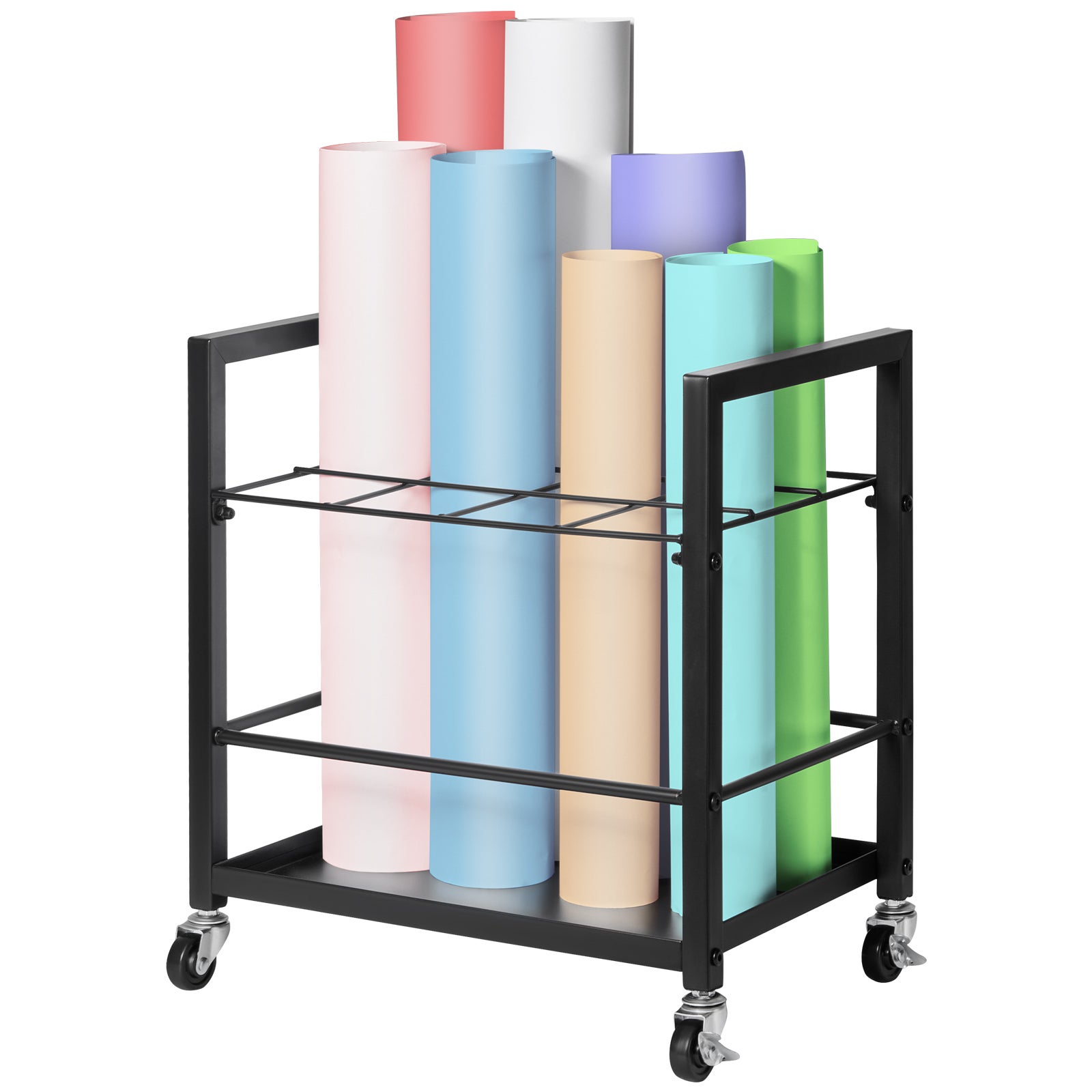 Project Rack,VEVOR Rack de Proyectos de 12 Ranuras con Ruedas,Carro de ...