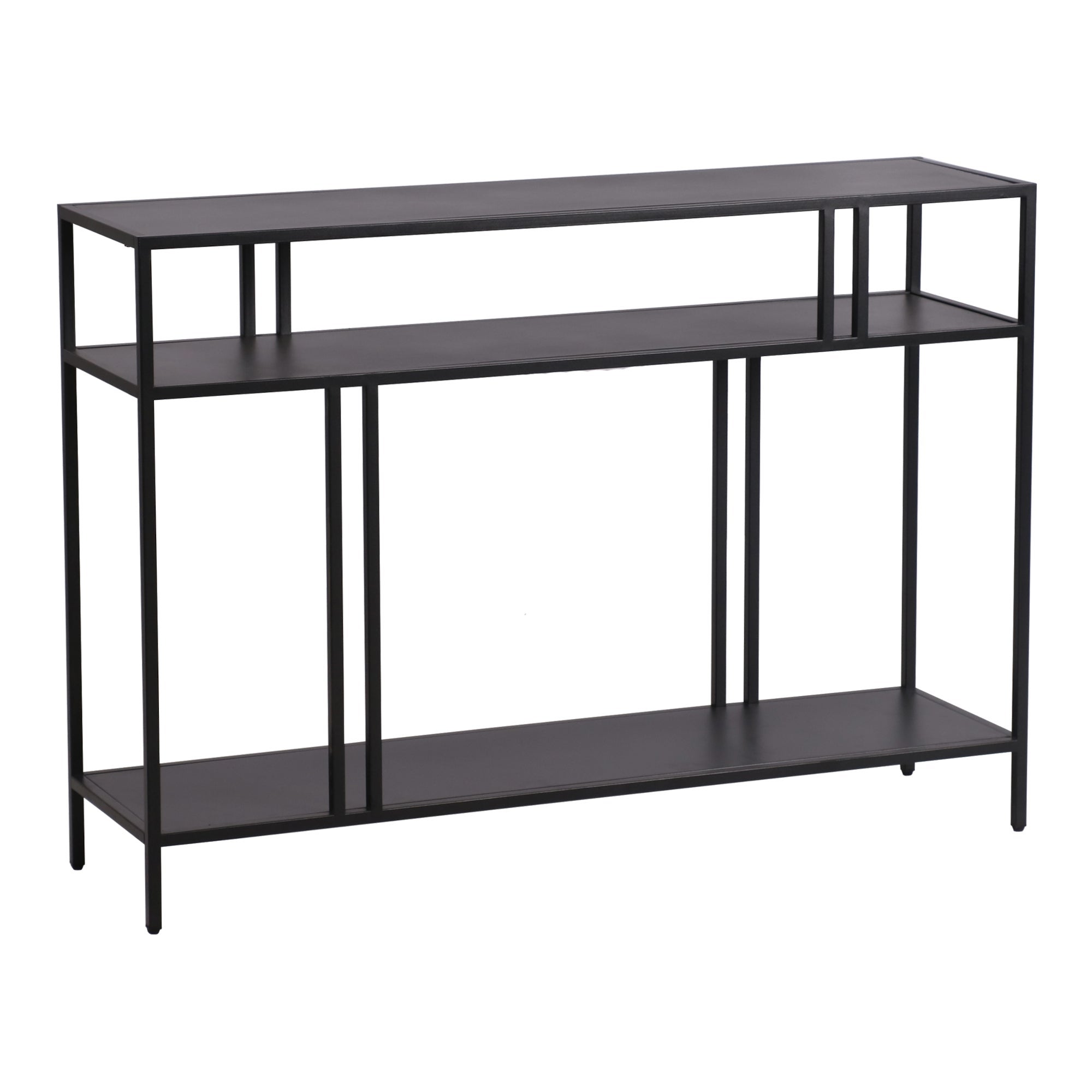 Table console métal 78 x 110 x 30 cm noir 03_0008582 | Leroy Merlin