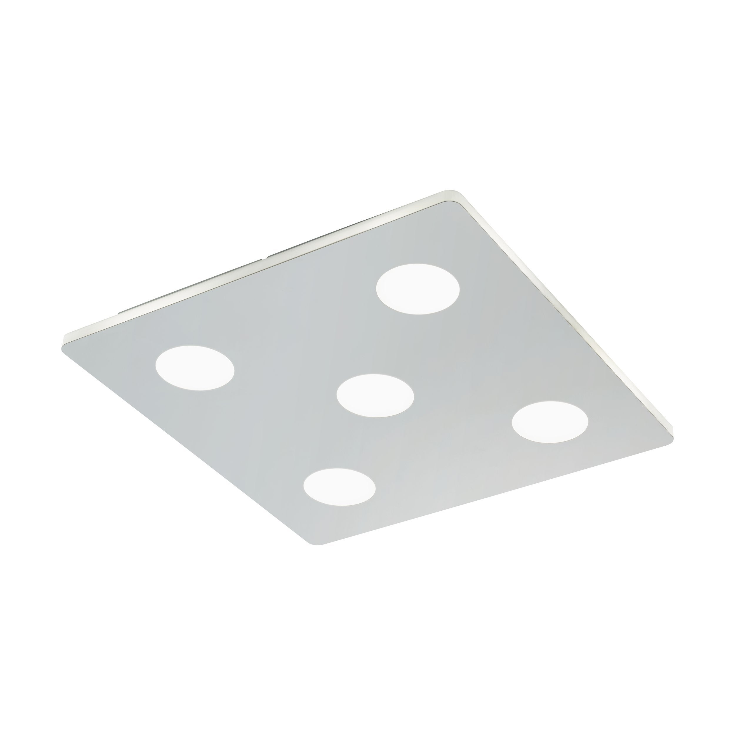 Plafón de Techo para Baño LED Eglo Cabus Plata Luz Cálida 22W | Leroy ...