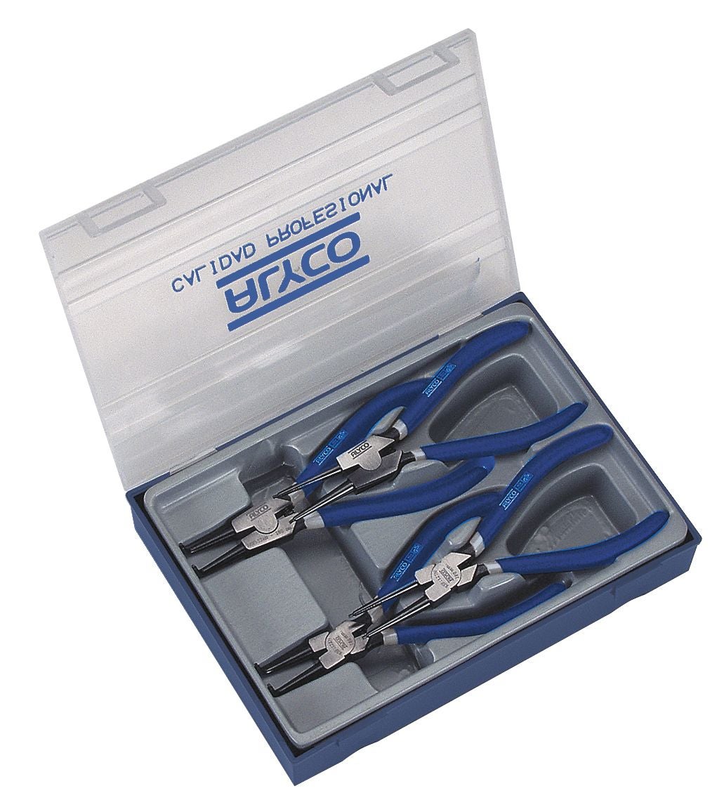 Juego 4 alicates SEEGER 140mm con plastico marca ALYCO | Leroy Merlin