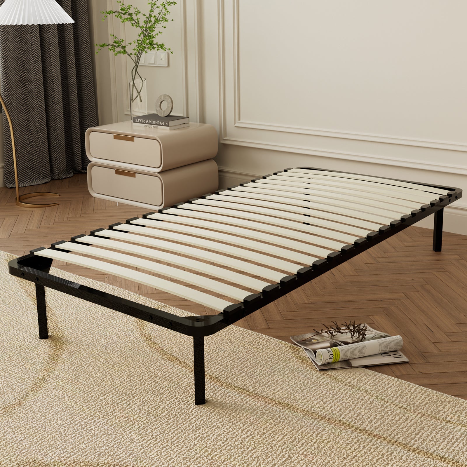 Teeno TEENO Sommier à Lattes sur Pieds-4 Pieds Inclus - Lit (90_x_190 ...