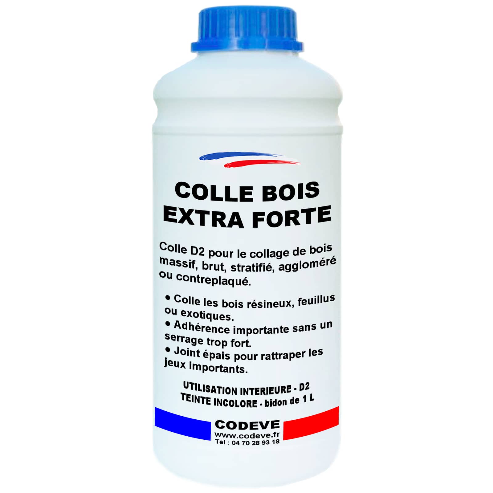 Colle Bois Extra Forte - 1 L - Codeve Bois - Pour Le Collage De Votre ...