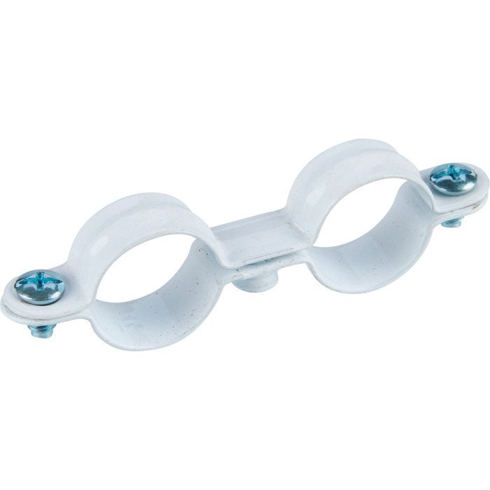 Collier double de fixation pour tuyauteries - ING Fixation - Ø20 mm ...