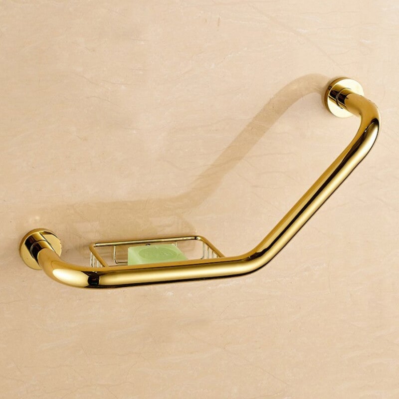 Barre de maintien de douche et baignoire dorée | Leroy Merlin
