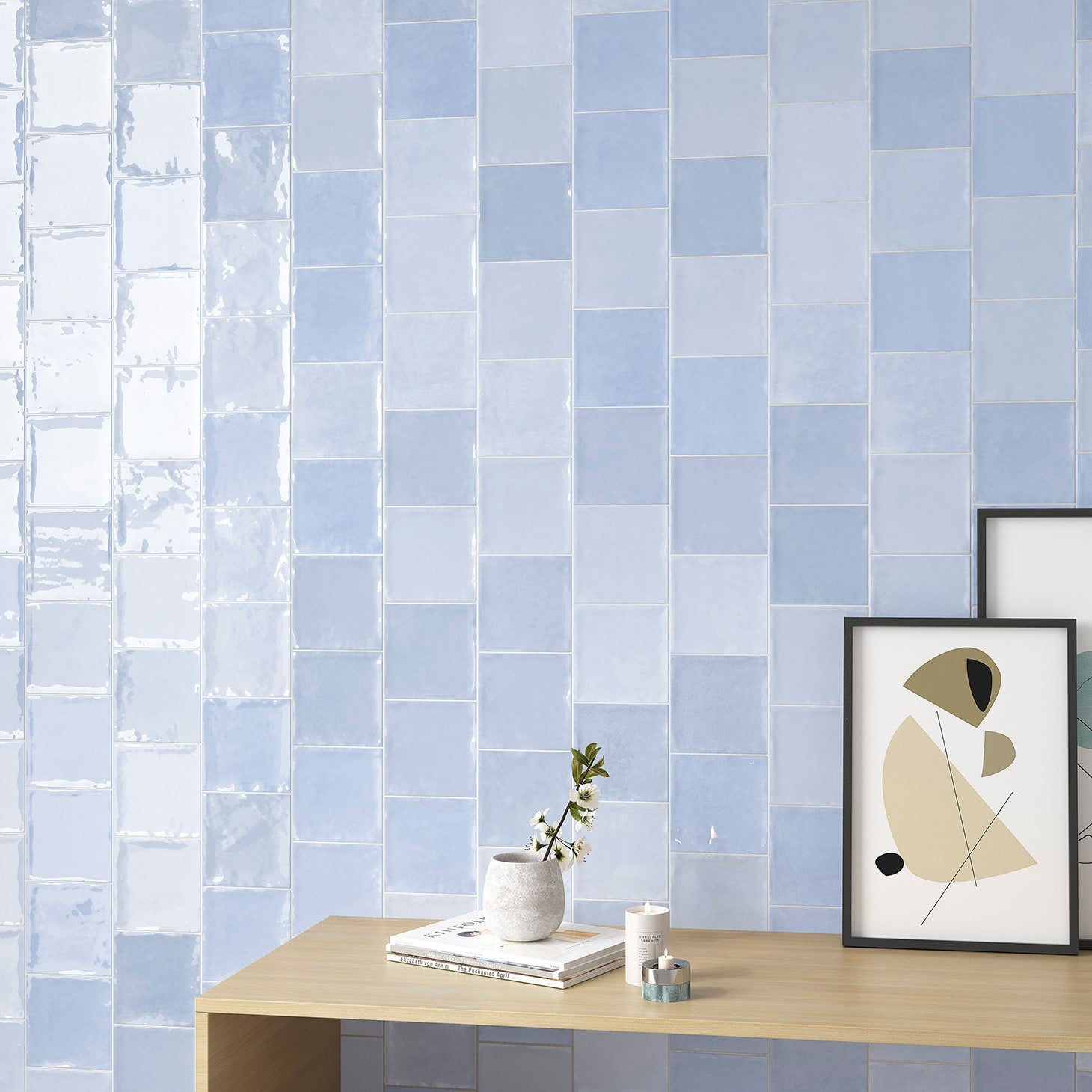 Azulejo interior y exterior. Porcelánico Premium Serie Zellige Artic ...