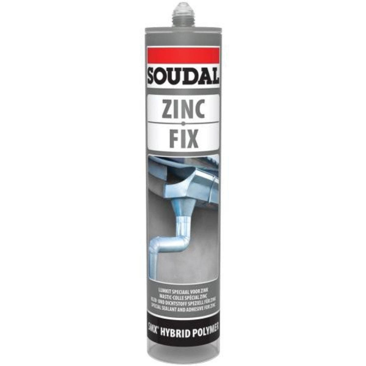 Mastic colle Zinc FIX - Gris 290 ml | Leroy Merlin