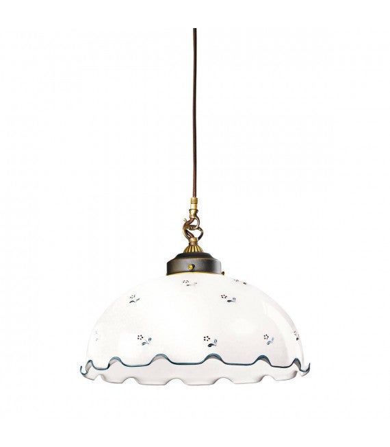 Suspension style classique NONNA laiton antique 1 ampoule | Leroy Merlin