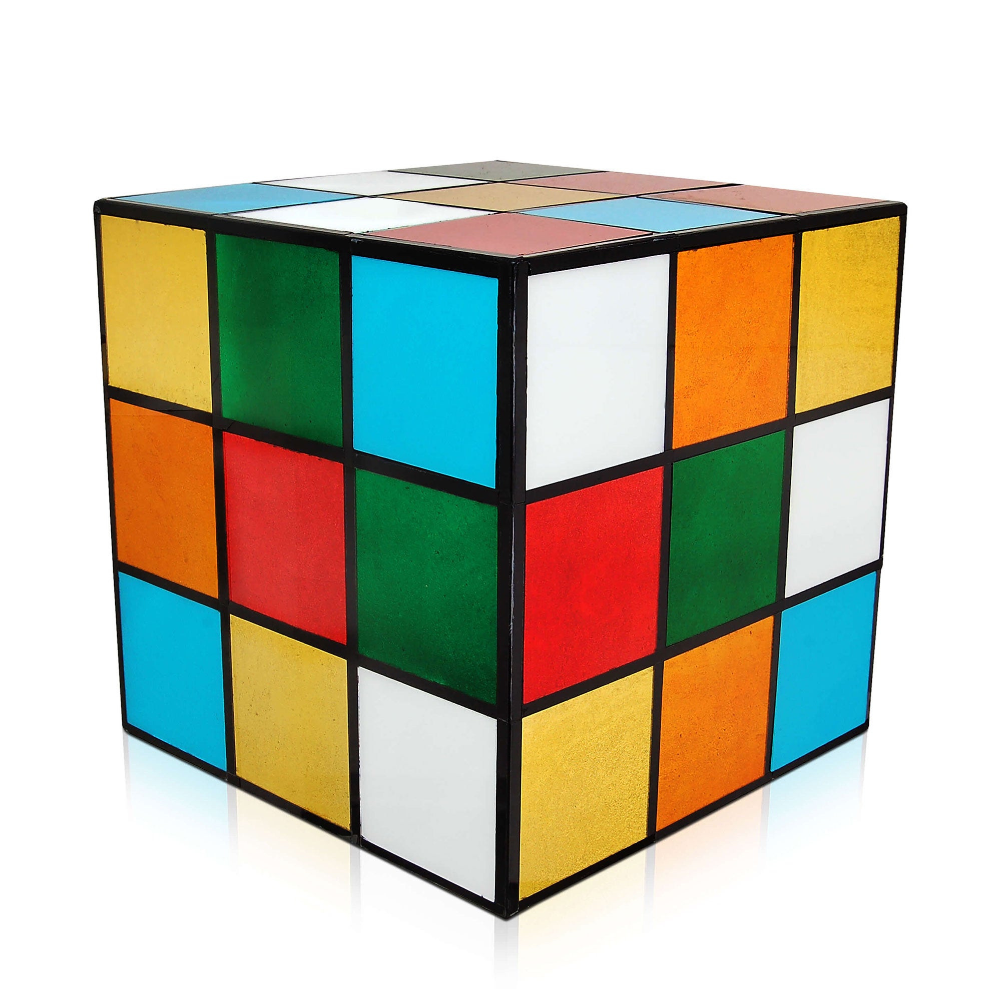 ADM - Table d'appoint de canapé 'Cube Rubik' | Leroy Merlin