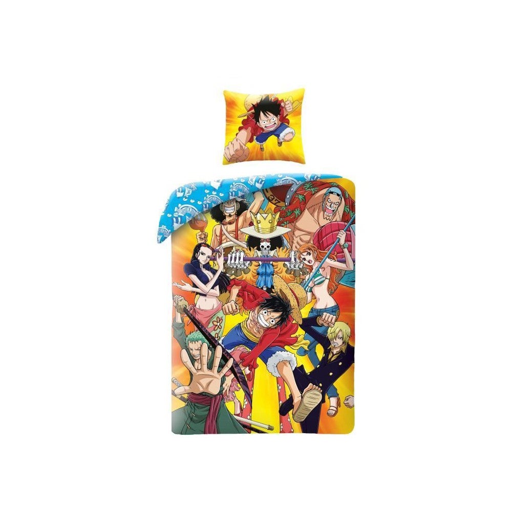 Parure de lit - ONE PIECE - Luffy et son équipage IV - Microfibre - 1 ...