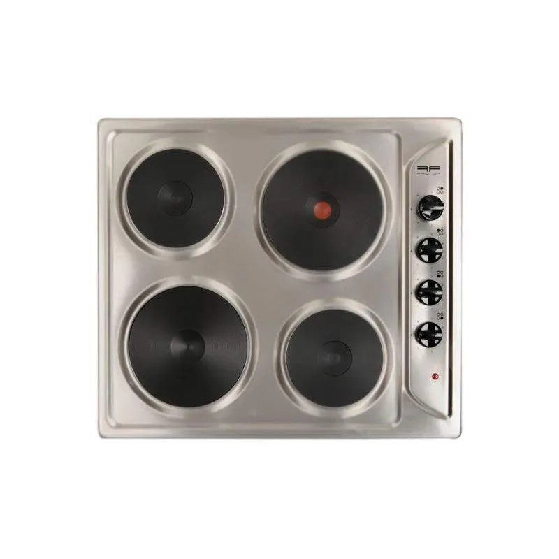 Plaque de cuisson électrique, 4 feux, inox, 580x510 mm | Leroy Merlin