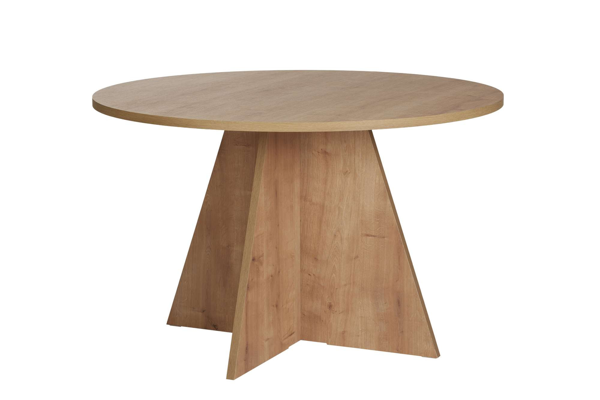 Table à manger en bois "Virella" - 120 x 120 x 75 cm - Chêne Saphir ...