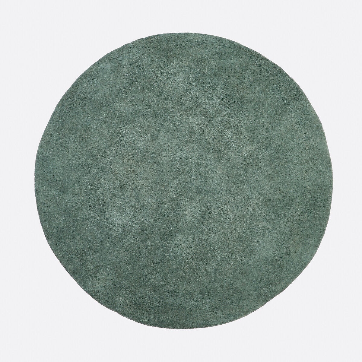Tapis rond, coton tufté, Renzo, grand modèle - Vert - diam 160 cm ...