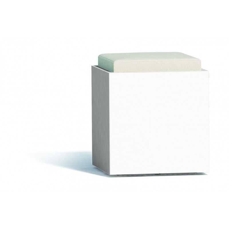 Comfy Puf Cuadrado Monacis Polímero Blanco - Cm 40X40X47,5 H | Leroy Merlin
