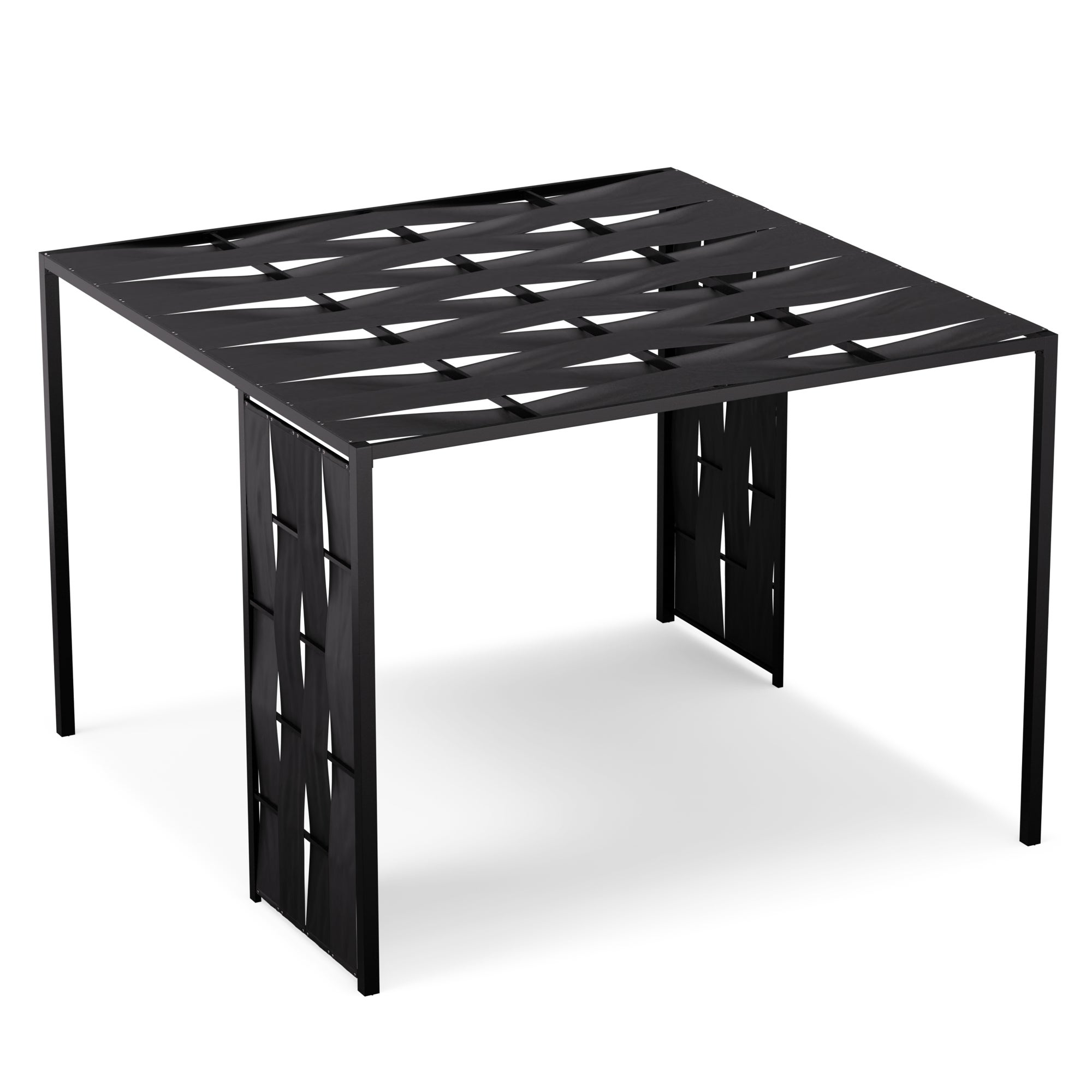 Blumfeldt Blumfeldt Shade Cove Pergola en toile 3x3 m Parois latérales ...