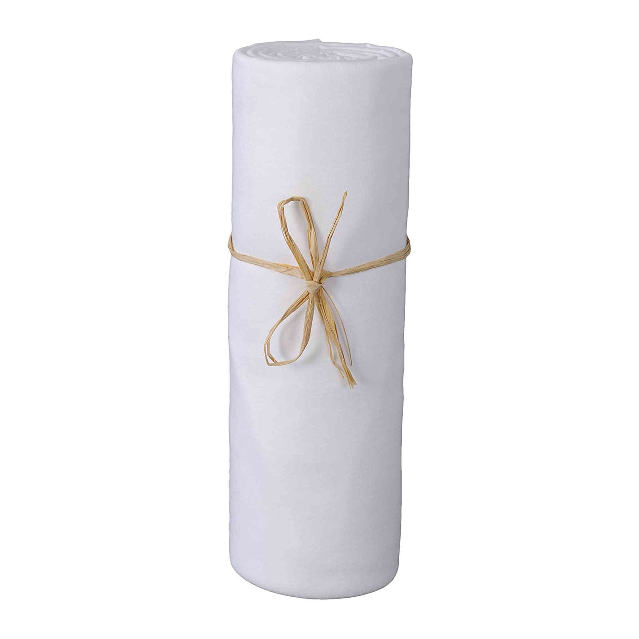 Drap Housse Bébé Jersey Bio Blanc 60x120 Leroy Merlin