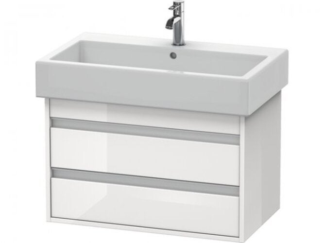 Duravit Ketho bâti-support lavabo suspendu, 750x480x440 mm, 2 tiroirs ...